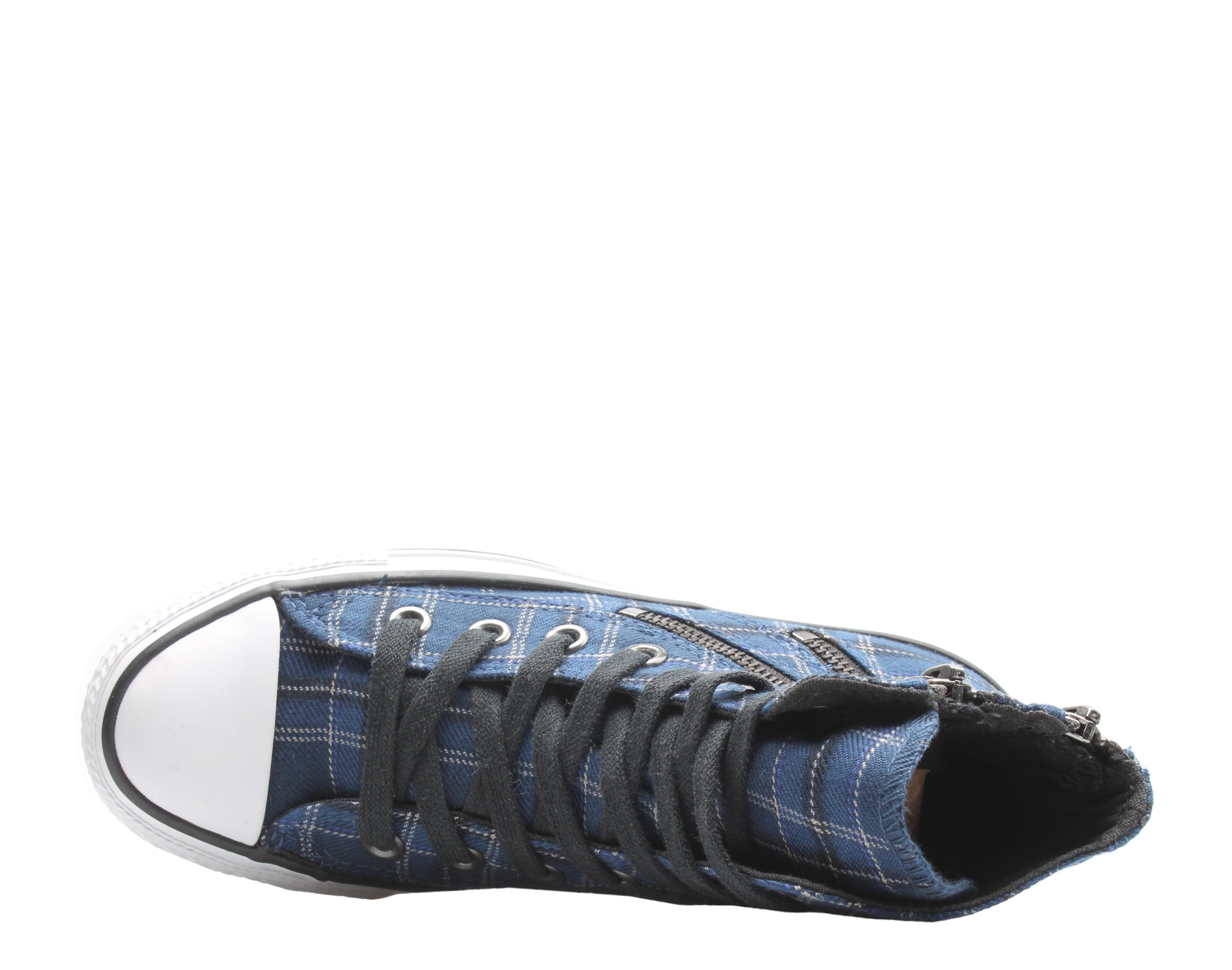 Converse Chuck Taylor All Star Dual Zip Hi Plaid Womens Sneakers Nycmode